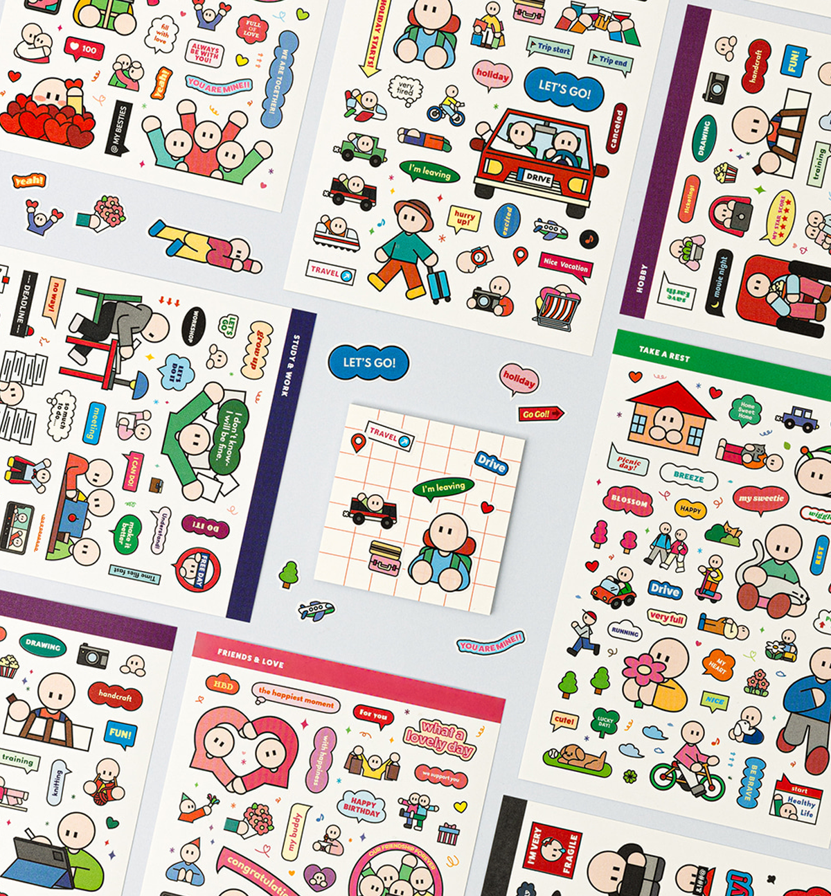 Simpler Daily Point Sticker Pack [6 Sheets]