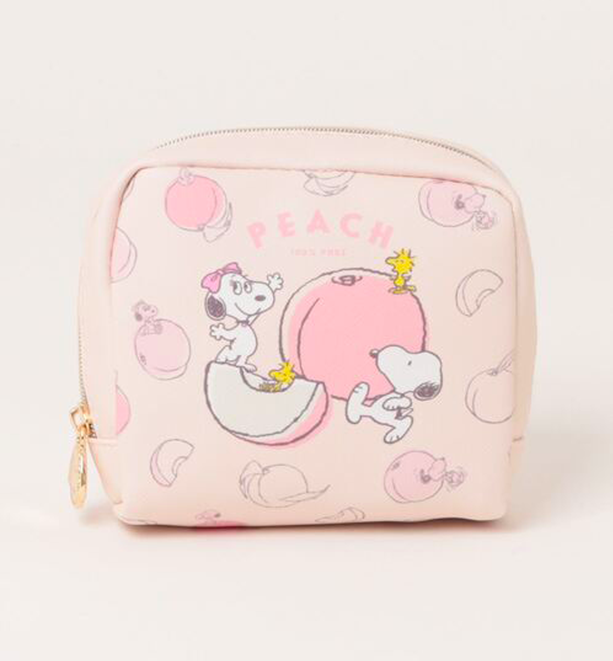 Peanuts Snoopy Peach Pouch