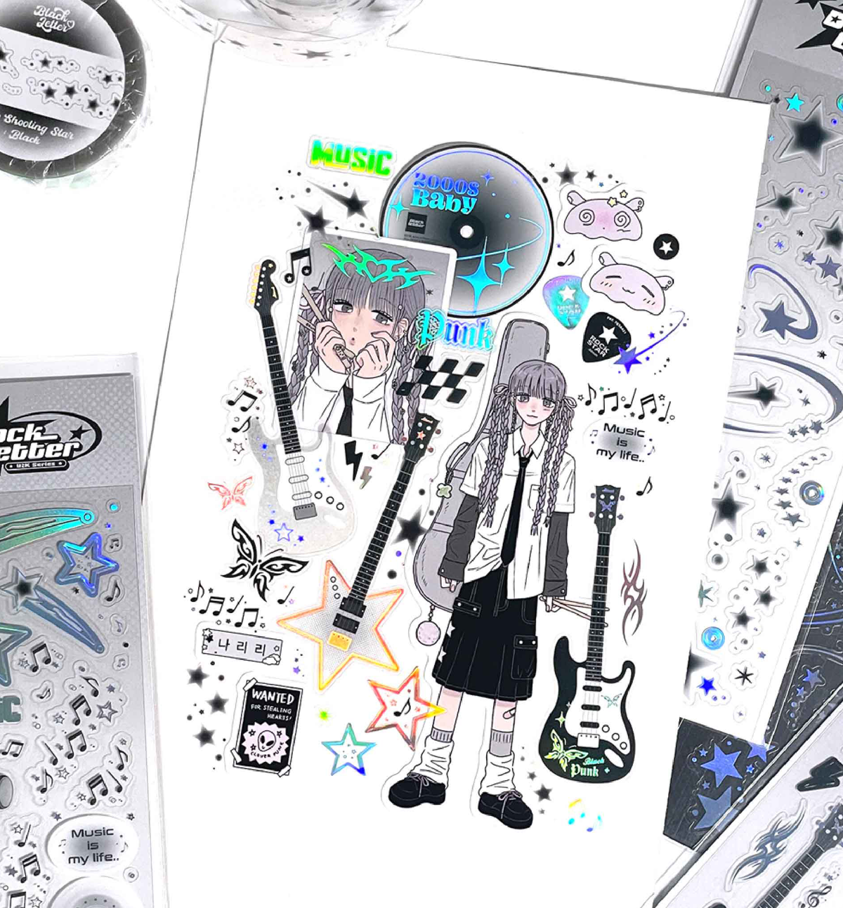 Y2K Music Series Seal Sticker
