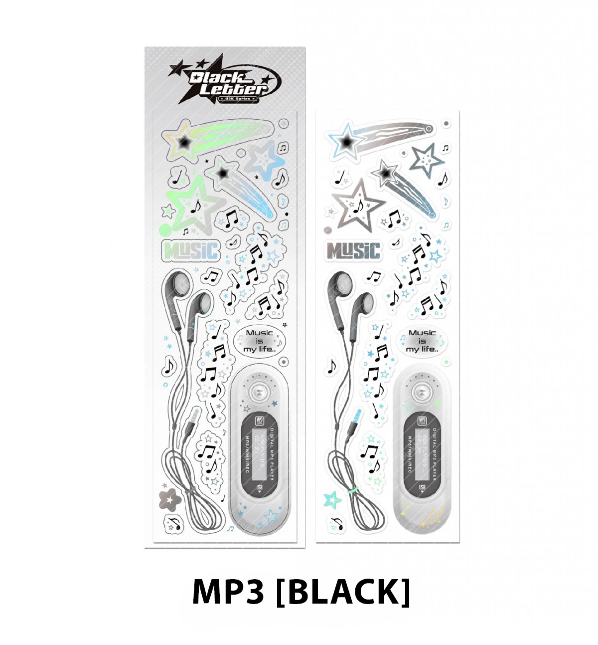 Y2K Music Seal Sticker