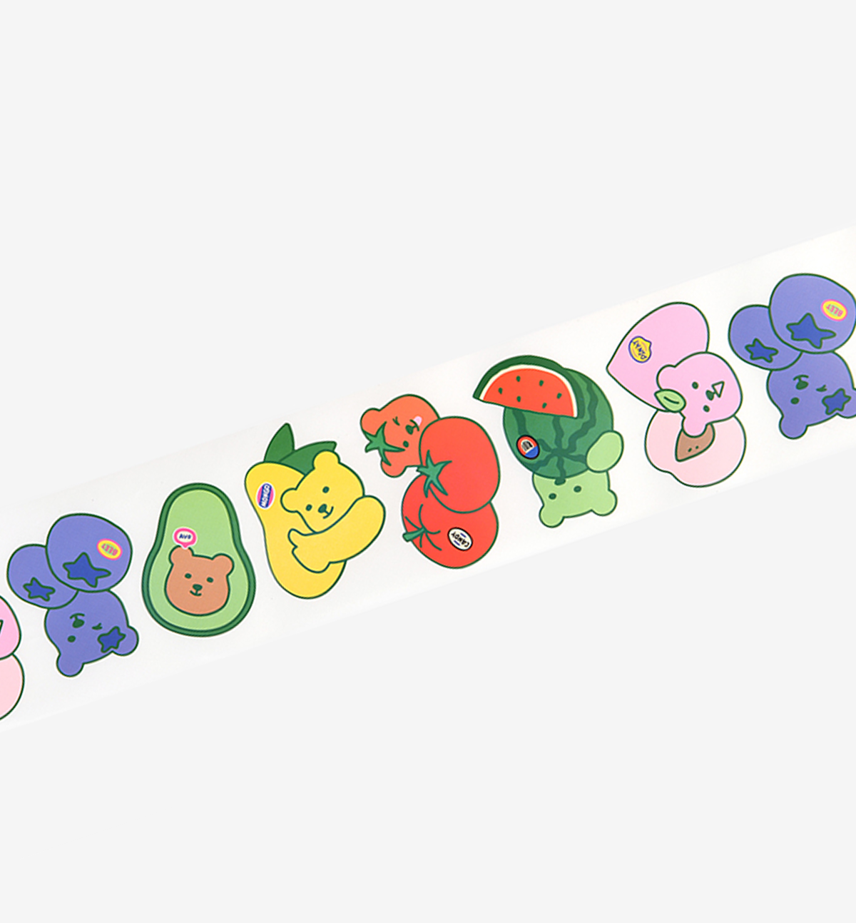 Jelly Bear Roll Sticker [Fruit]