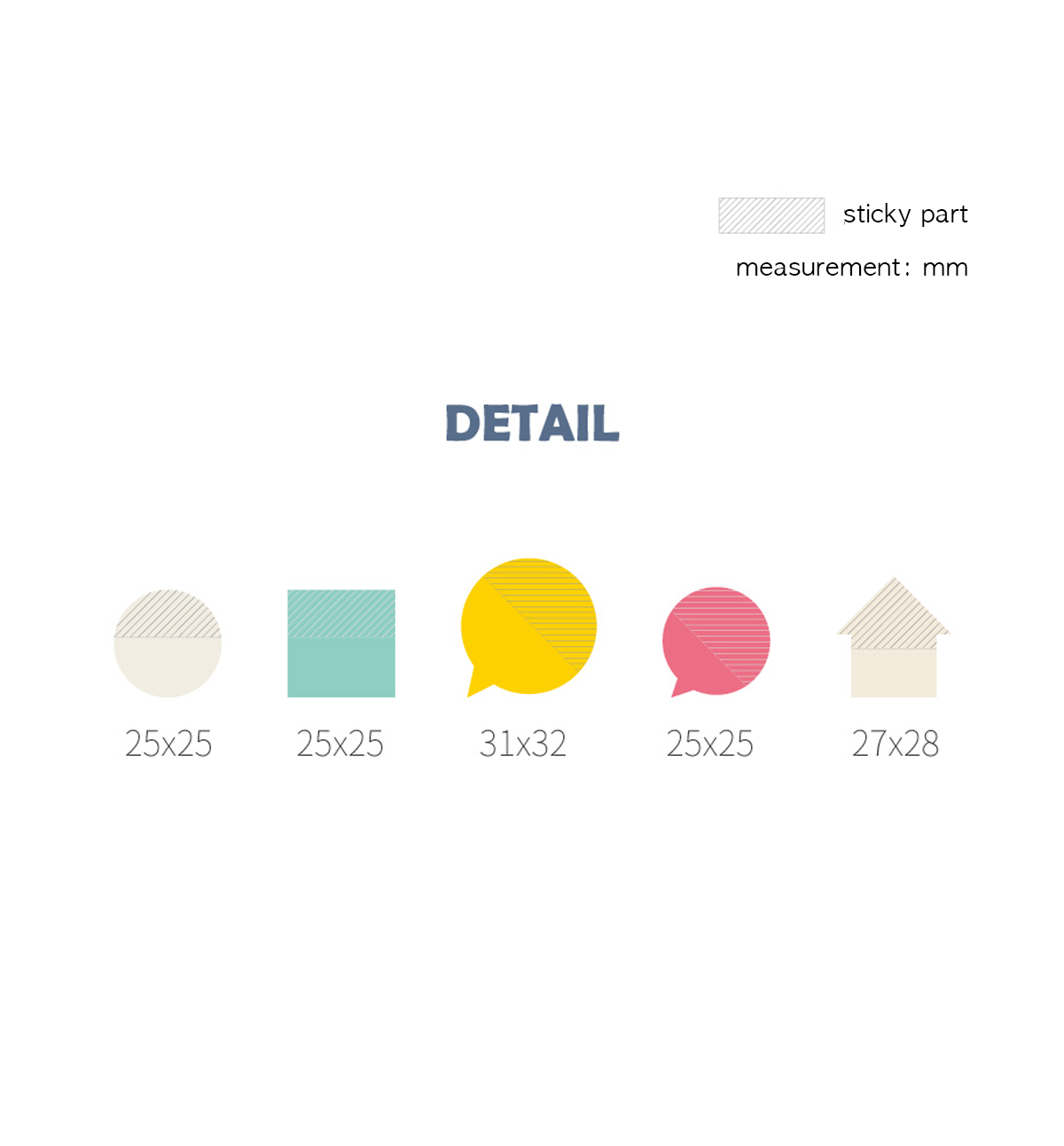 Shape Infographic Sticky Note