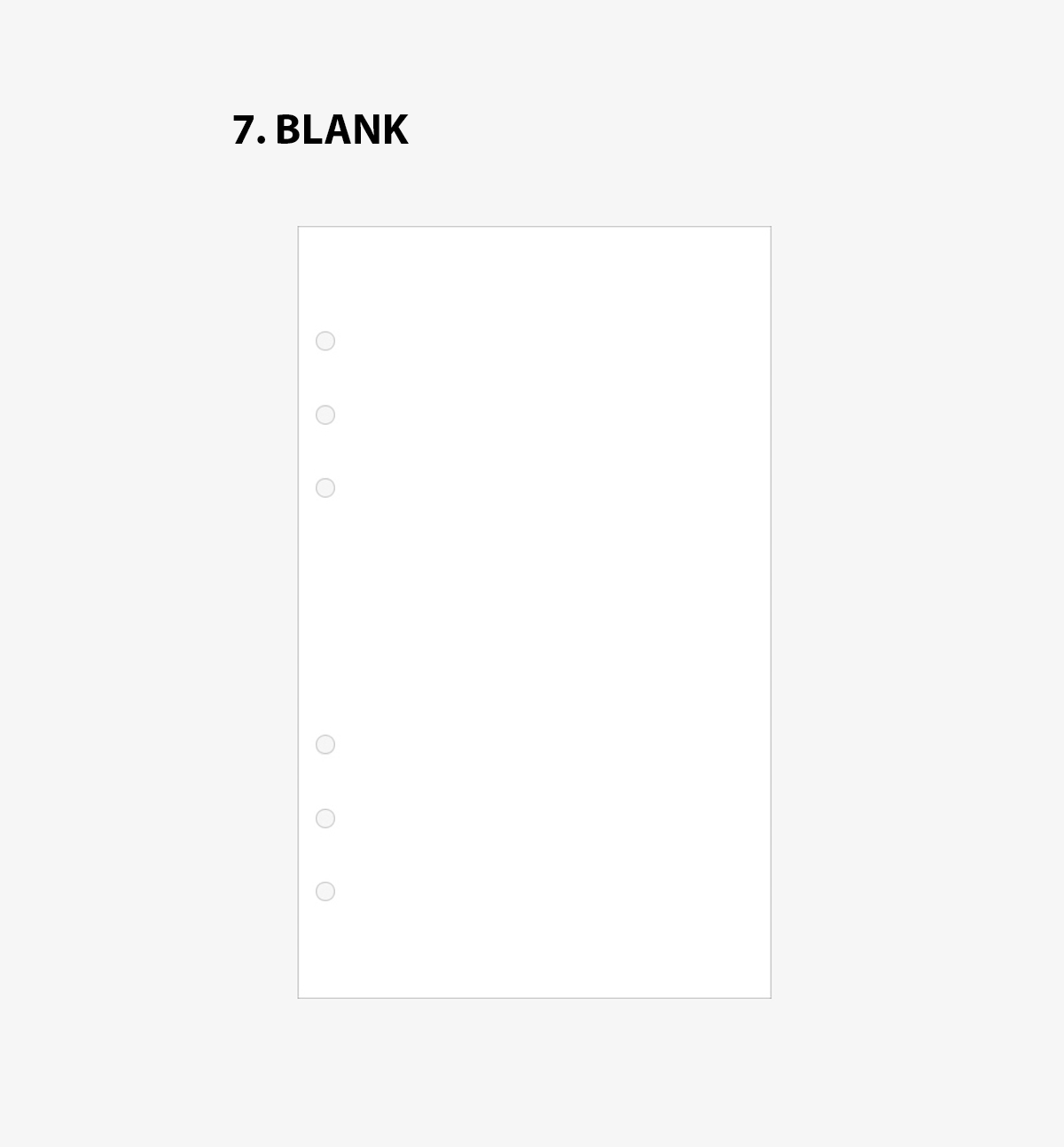 A6 Planner Refill [Many Layouts]