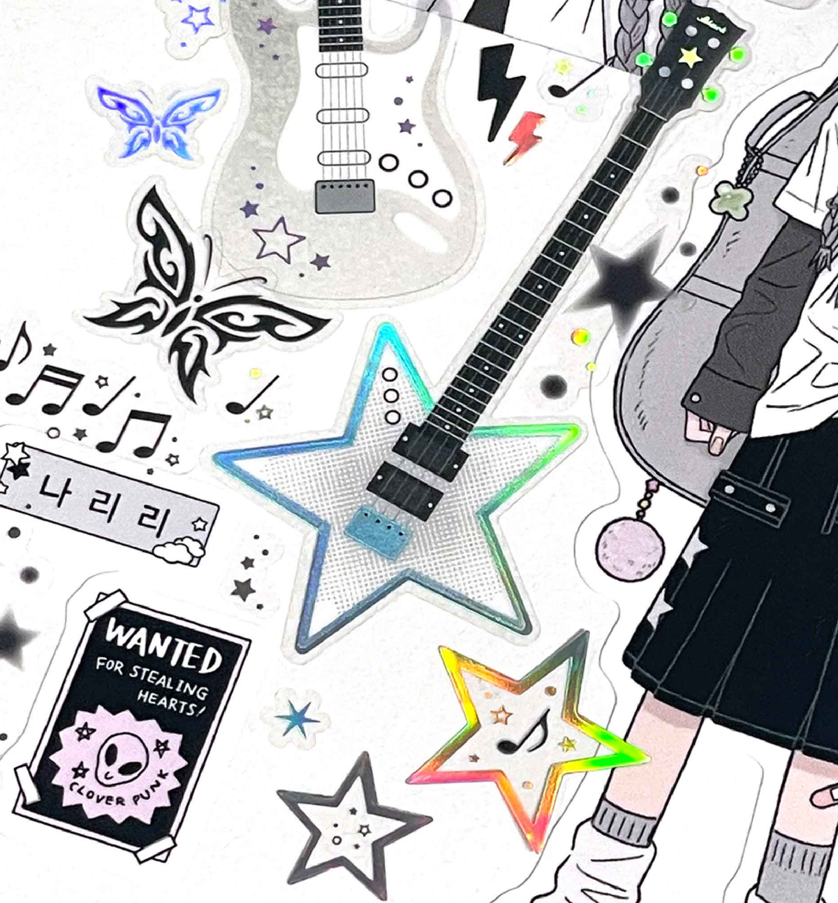 Y2K Music Series Seal Sticker