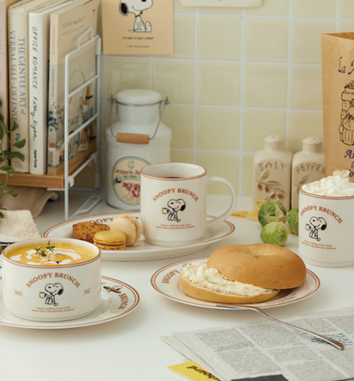 Peanuts Snoopy Mug Cup [Brown Line]