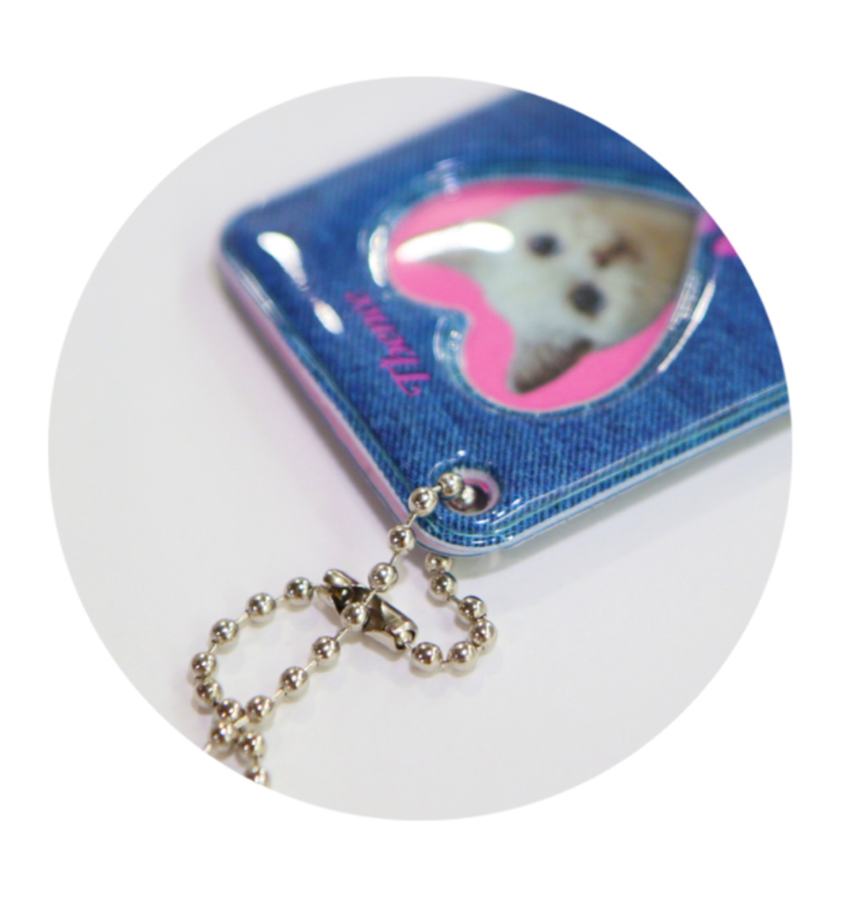 Photo Frame Key Holder [Denim Square]