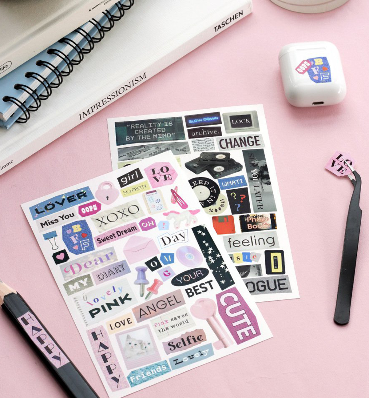 Magazine Collage Sticker Pack