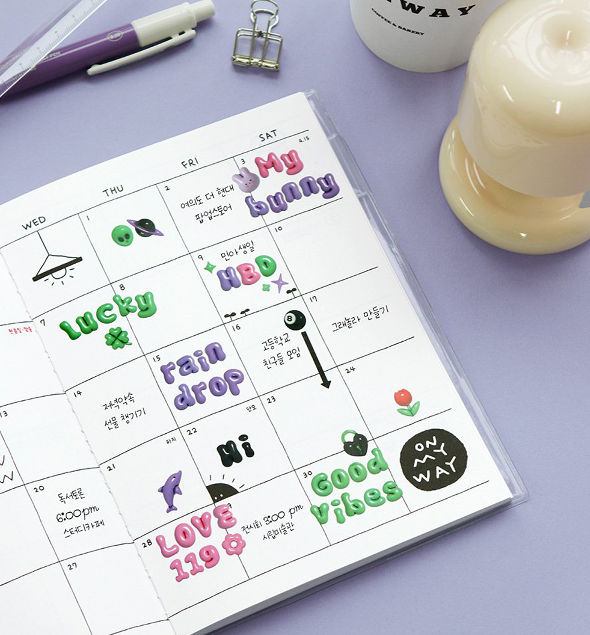 Puffer Alphabet Sticker Pack [6 Sheets]