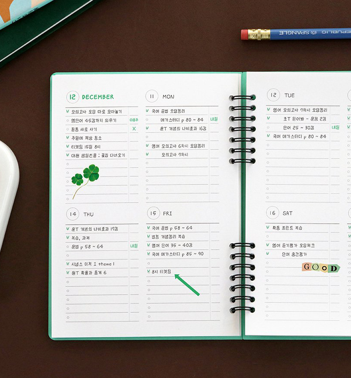 A5 Compact Daily Checklist Notebook [4 Colors]