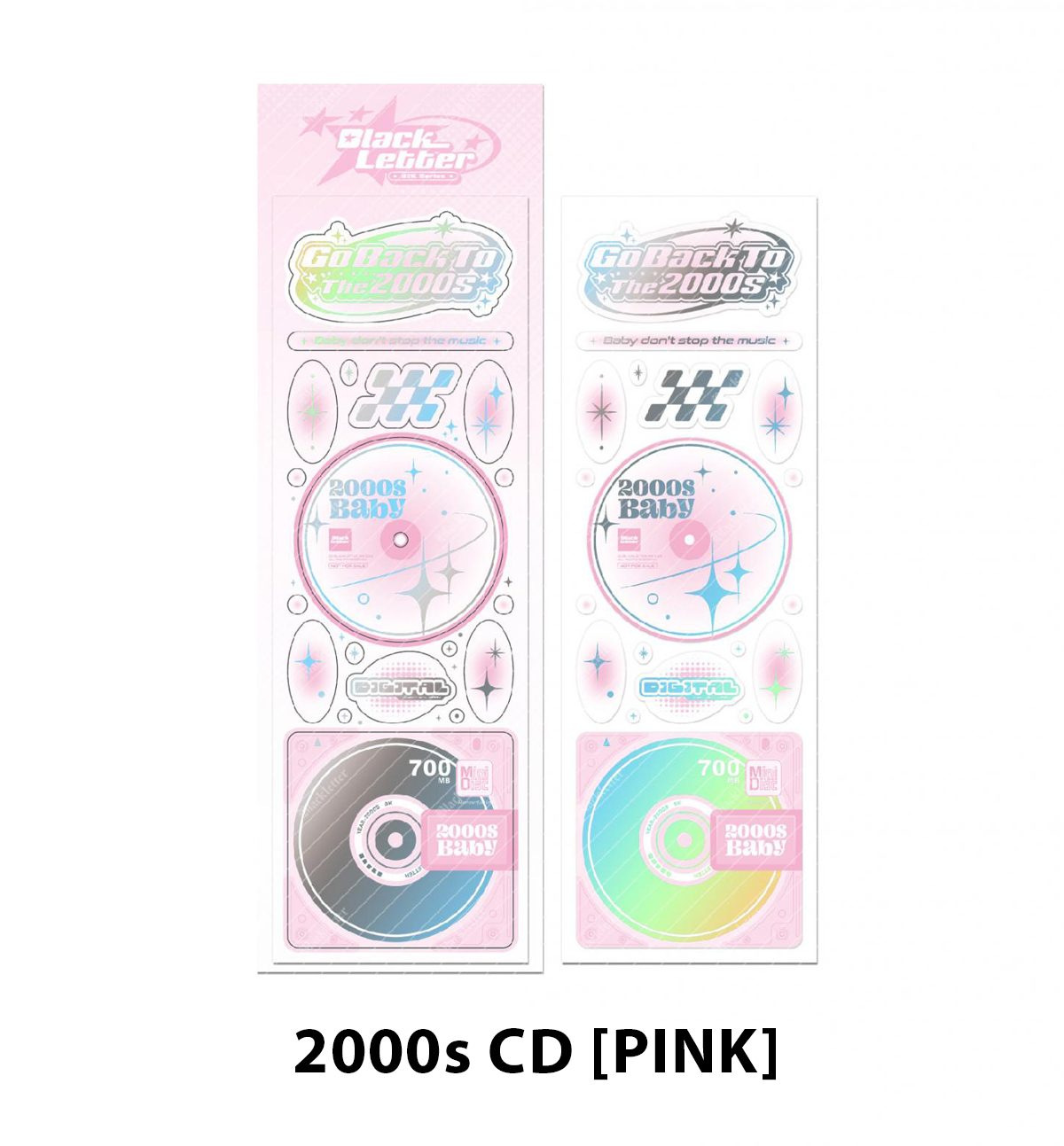 Y2K Music Seal Sticker