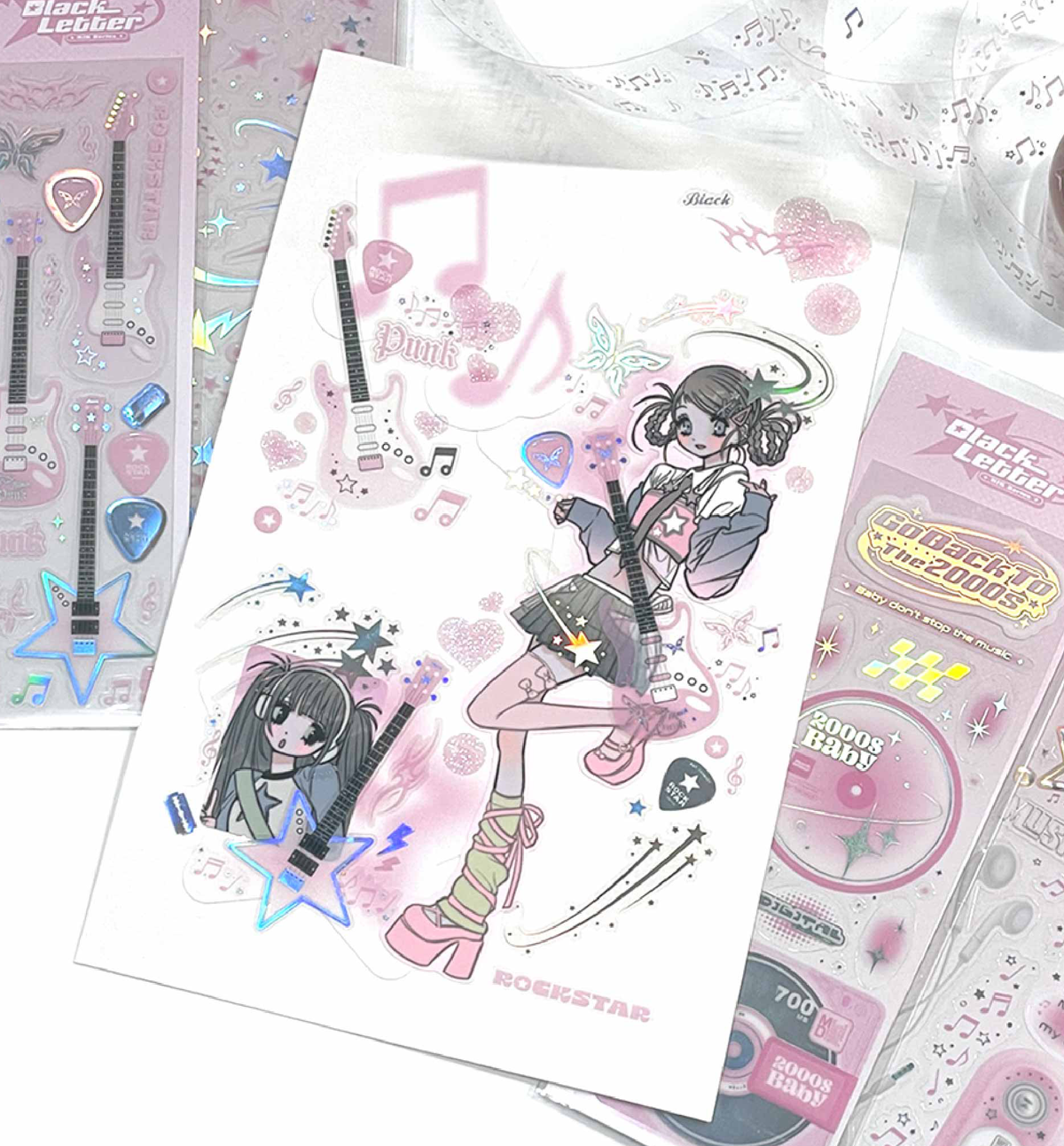 Y2K Music Series Seal Sticker