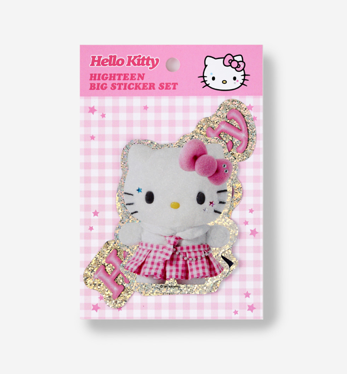 High Teen Hello Kitty Hologram Big Sticker Set
