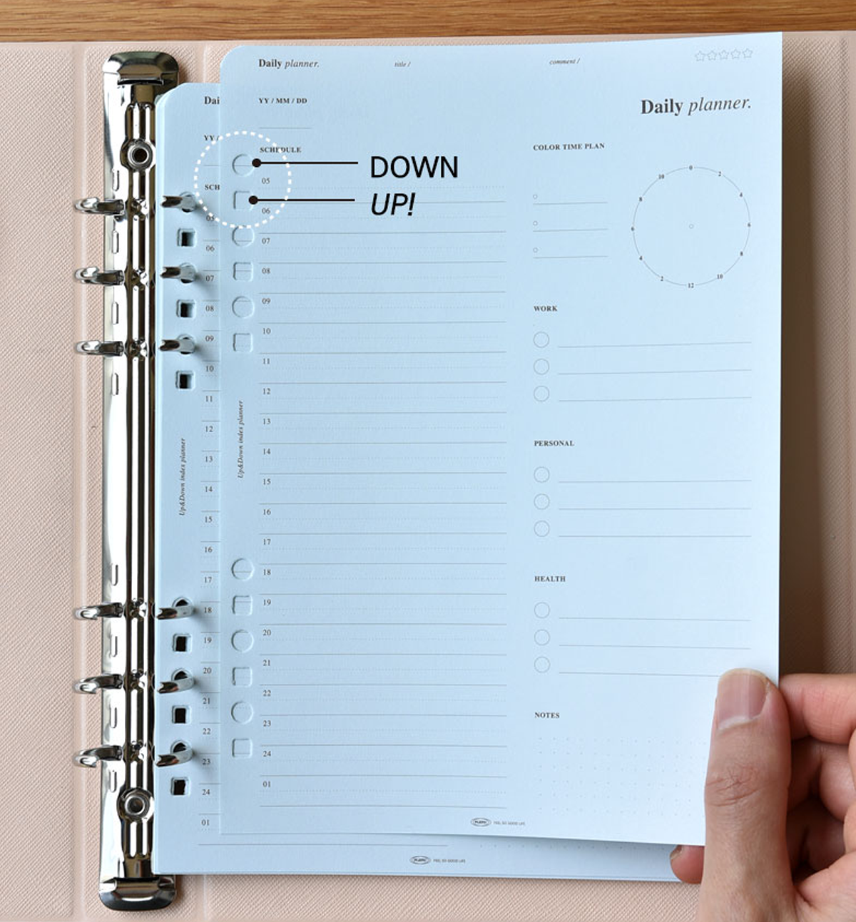 A5 Up & Down Index Paper Refill [24 Layouts]