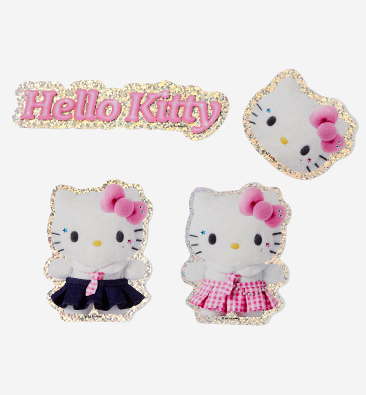 High Teen Hello Kitty Hologram Big Sticker Set