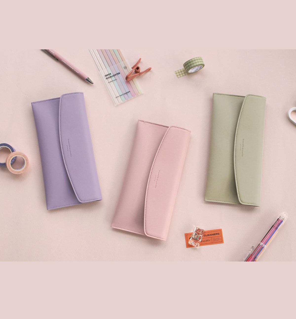 Journey Flat Pen Case [8 Colors]