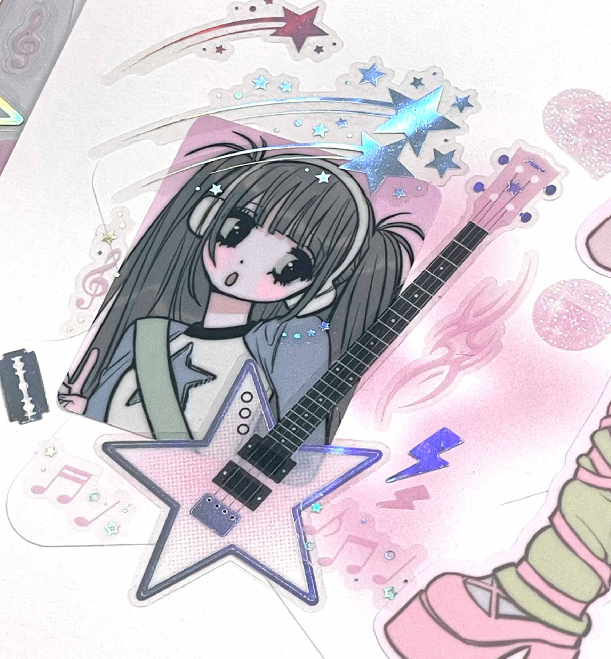 Y2K Music Series Seal Sticker