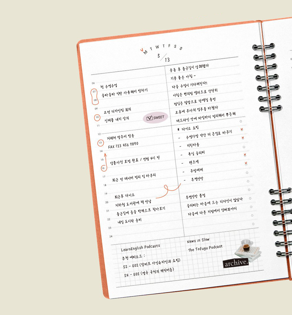 A5 Compact Daily Work Log Notebook [4 Colors]