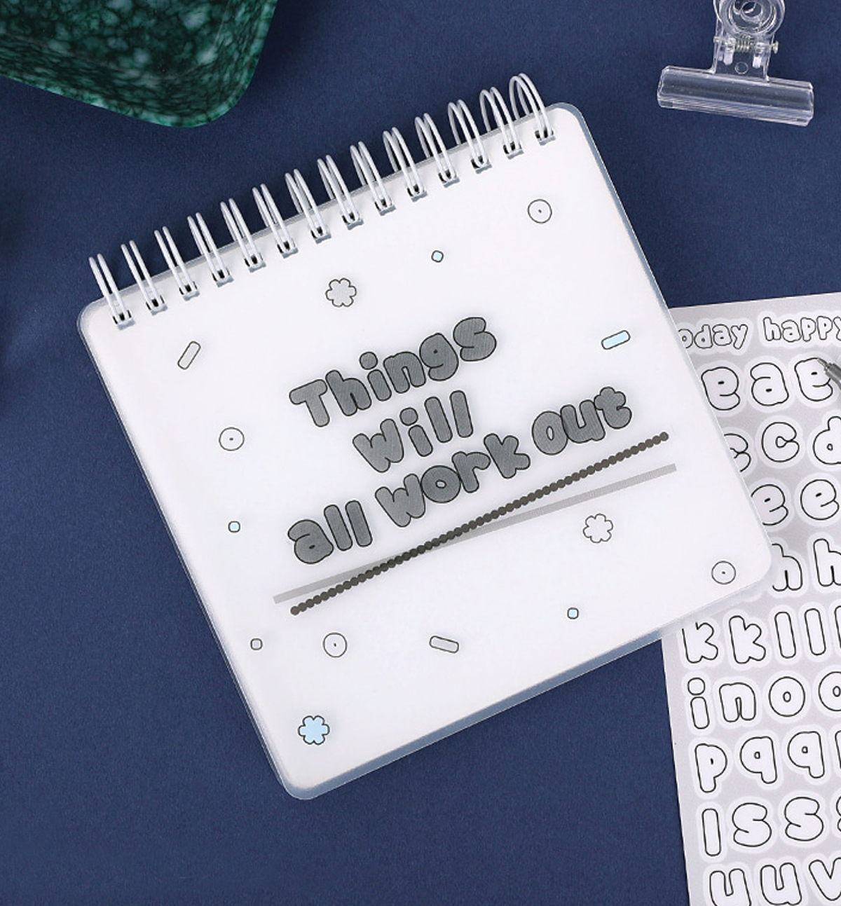 Ddung Alphabet Clear Seal Sticker Pack
