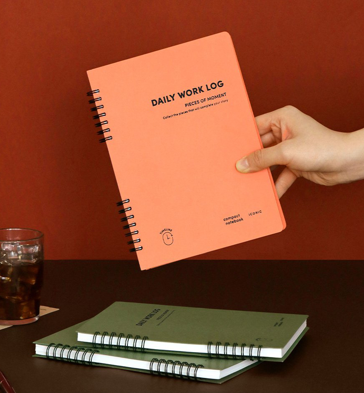 A5 Compact Daily Work Log Notebook [4 Colors]