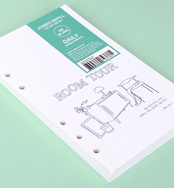 A6 Jumbo Blank Refill Paper