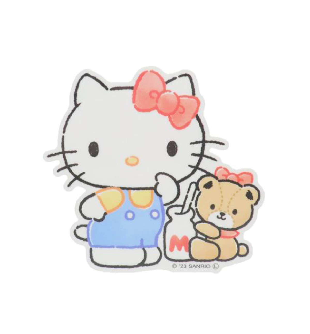 Sanrio Vinyl Sticker [Hello Kitty / Milk]