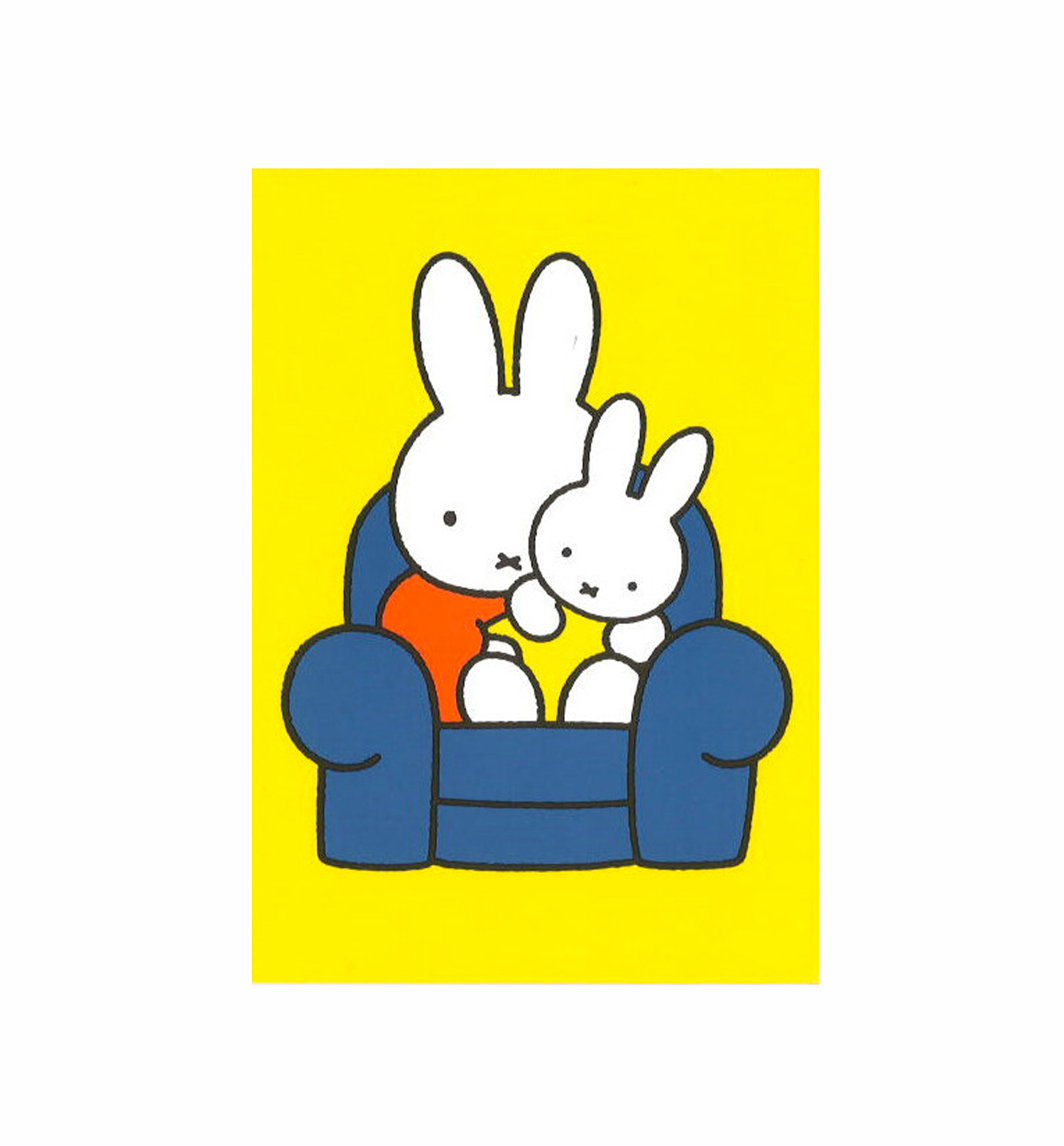Miffy Postcard [Parent & Child Sitting On A Sofa]