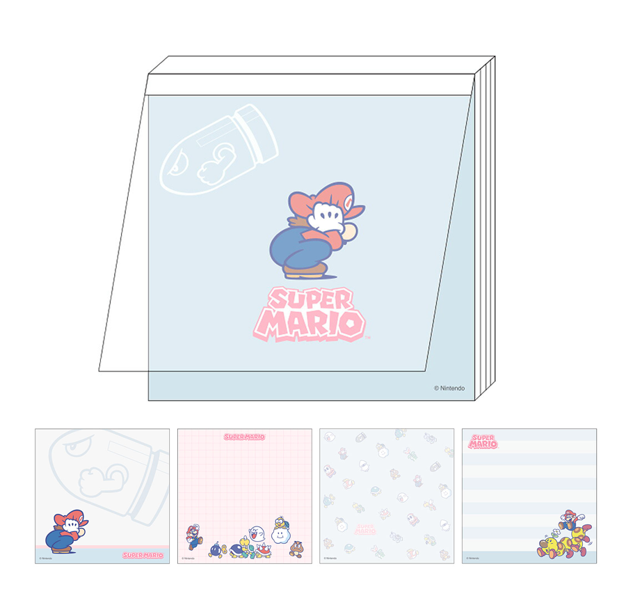 [JAPAN] Super Mario Square Memopad [Blue]