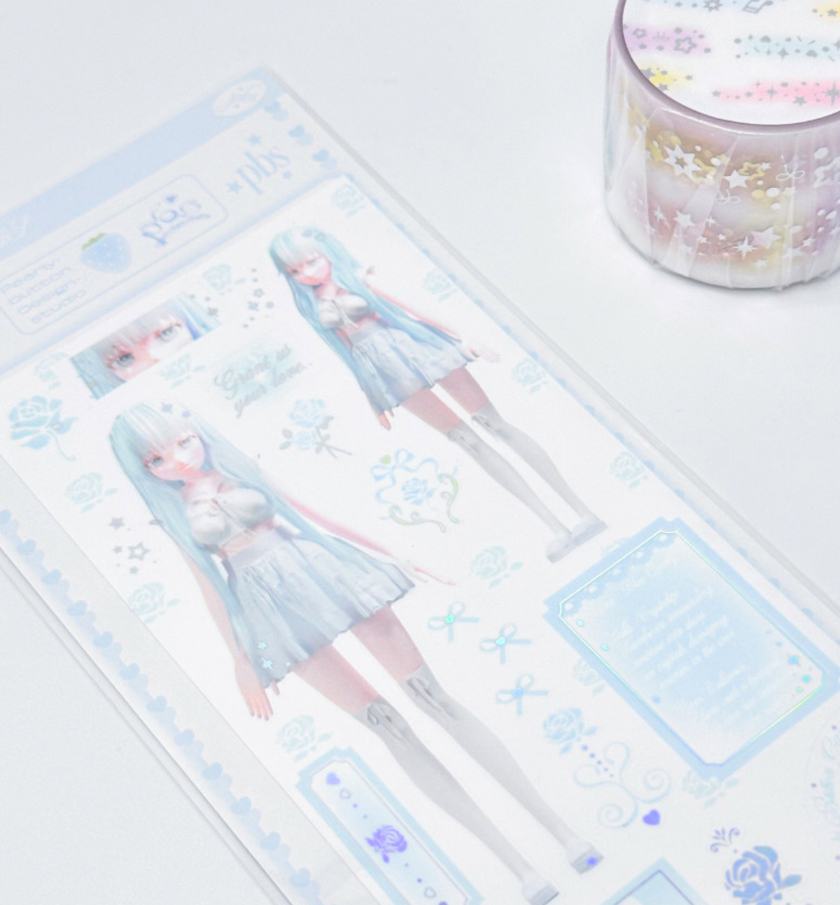 Blue Quartz Pretty Girl Sticker