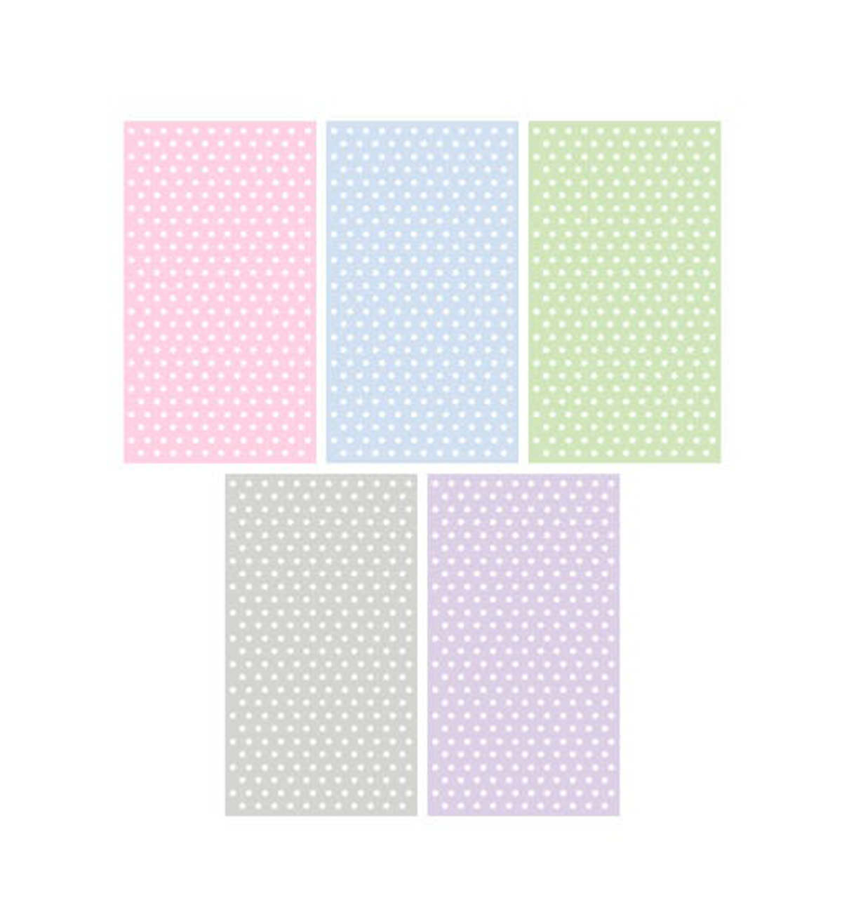 Long Paper Sticker [Star Dot Pattern]