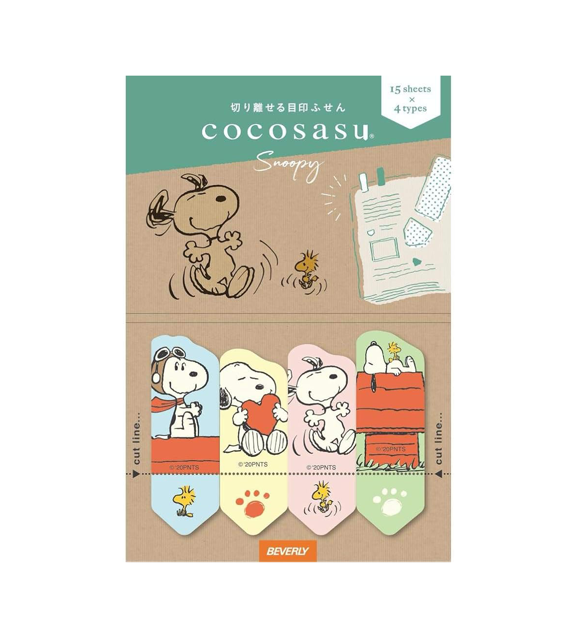 [JAPAN] Peanuts Snoopy Index Sticky Note [Pastel]