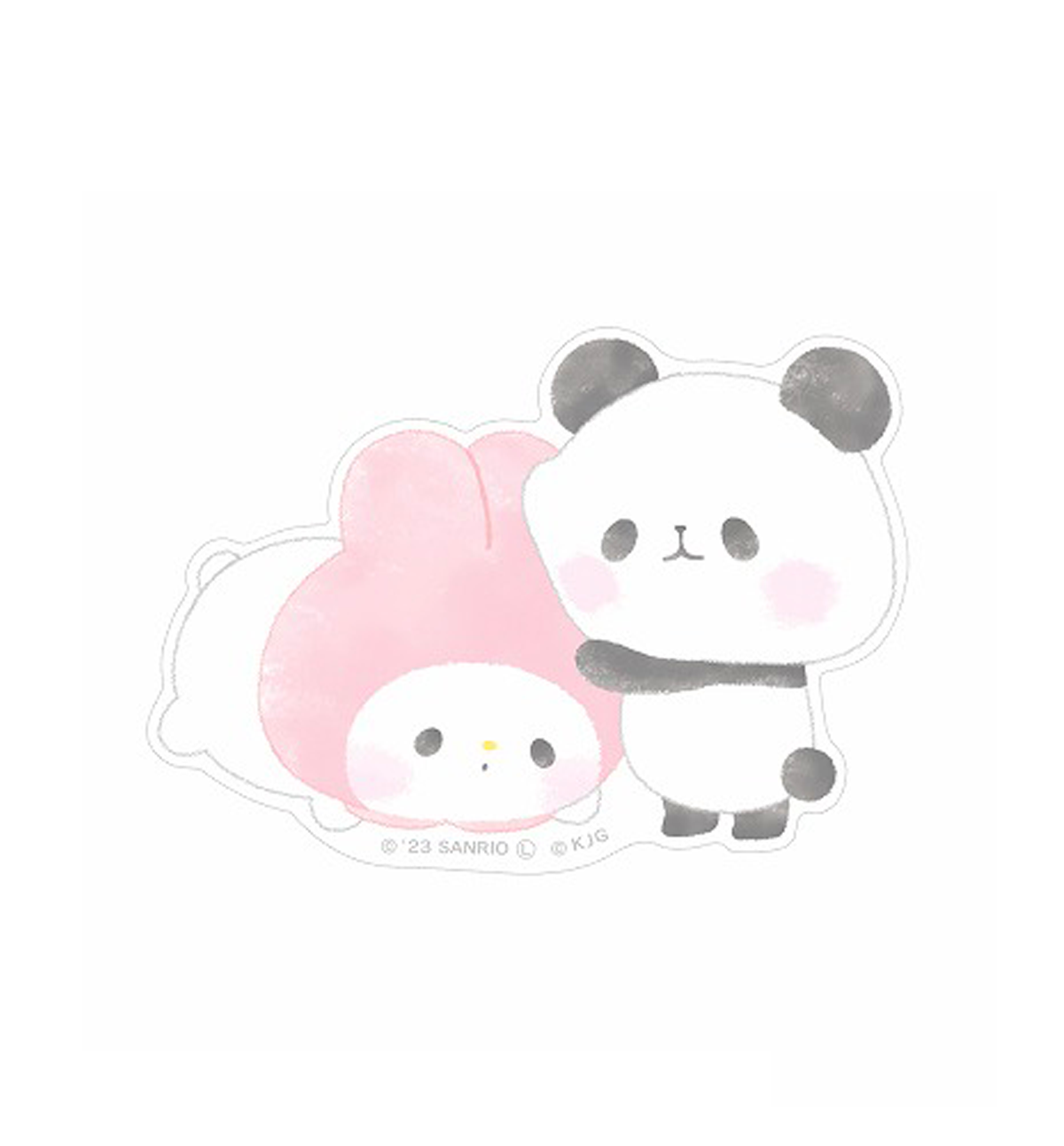 Sanrio Mochi Mochi Vinyl Sticker [My Melody / Panda]