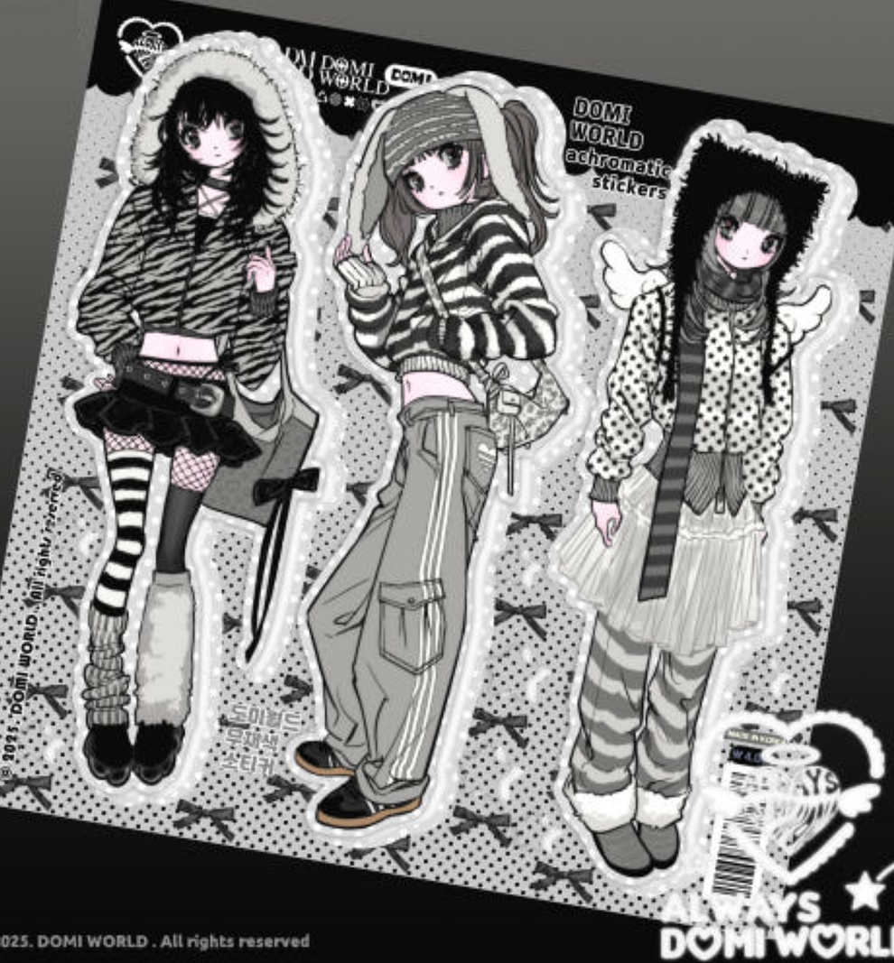 Domi World Colorless Sticker