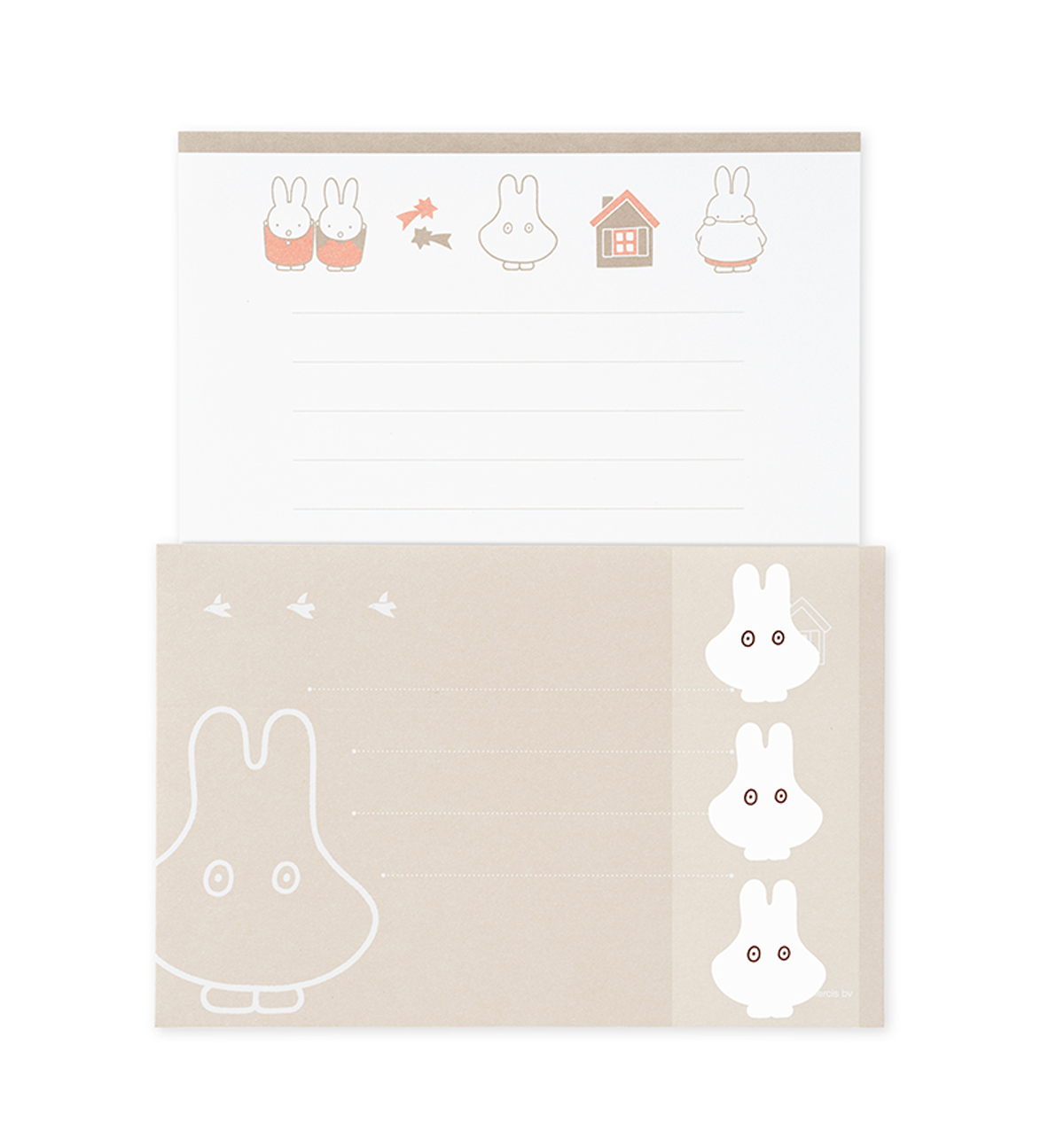 Miffy Letter Set [Ghost Miffy-Brown]