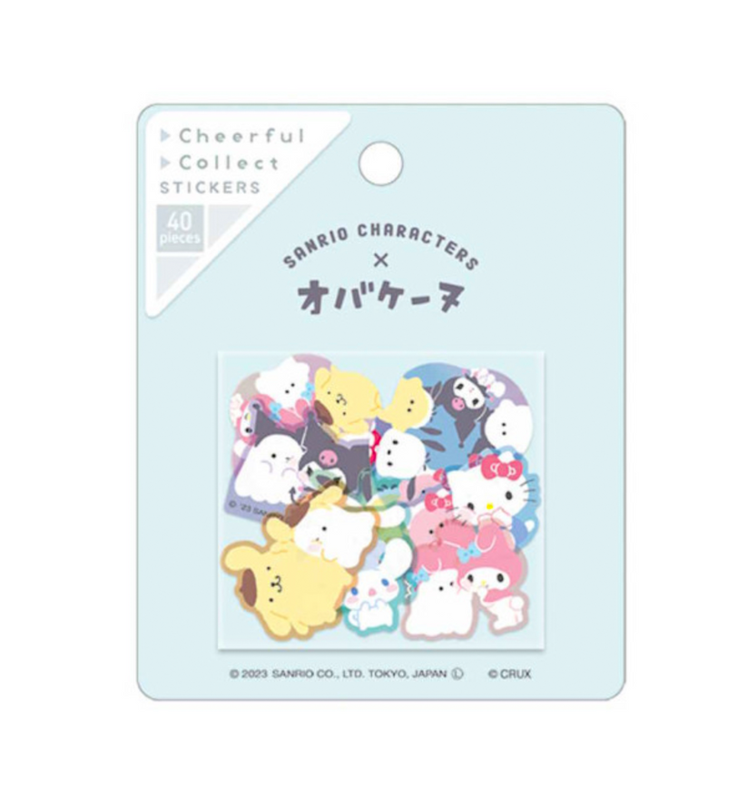 Sanrio x Obakenu Clear Sticker [Characters]