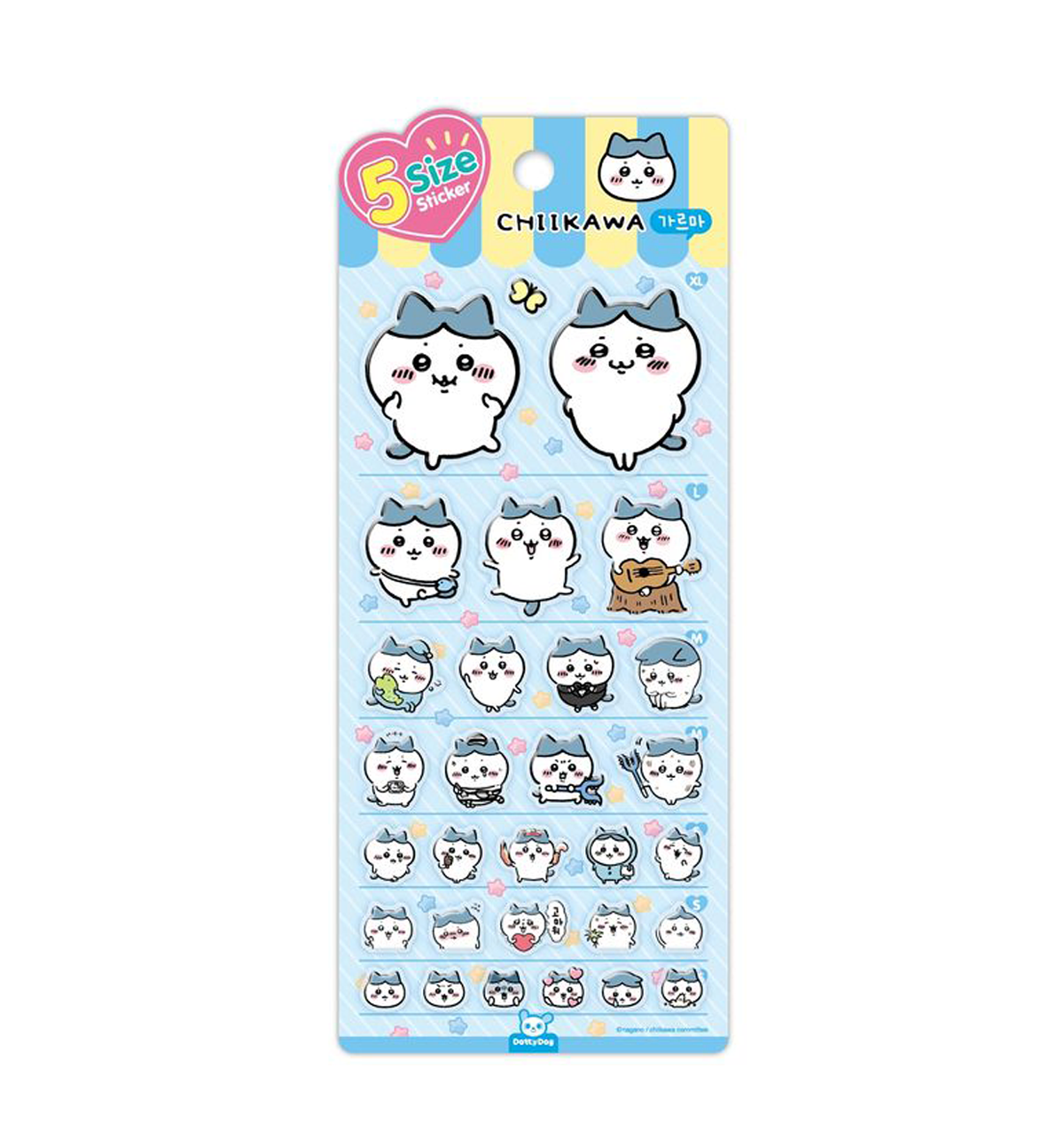 Chiikawa 5 Size Sticker [Blue]