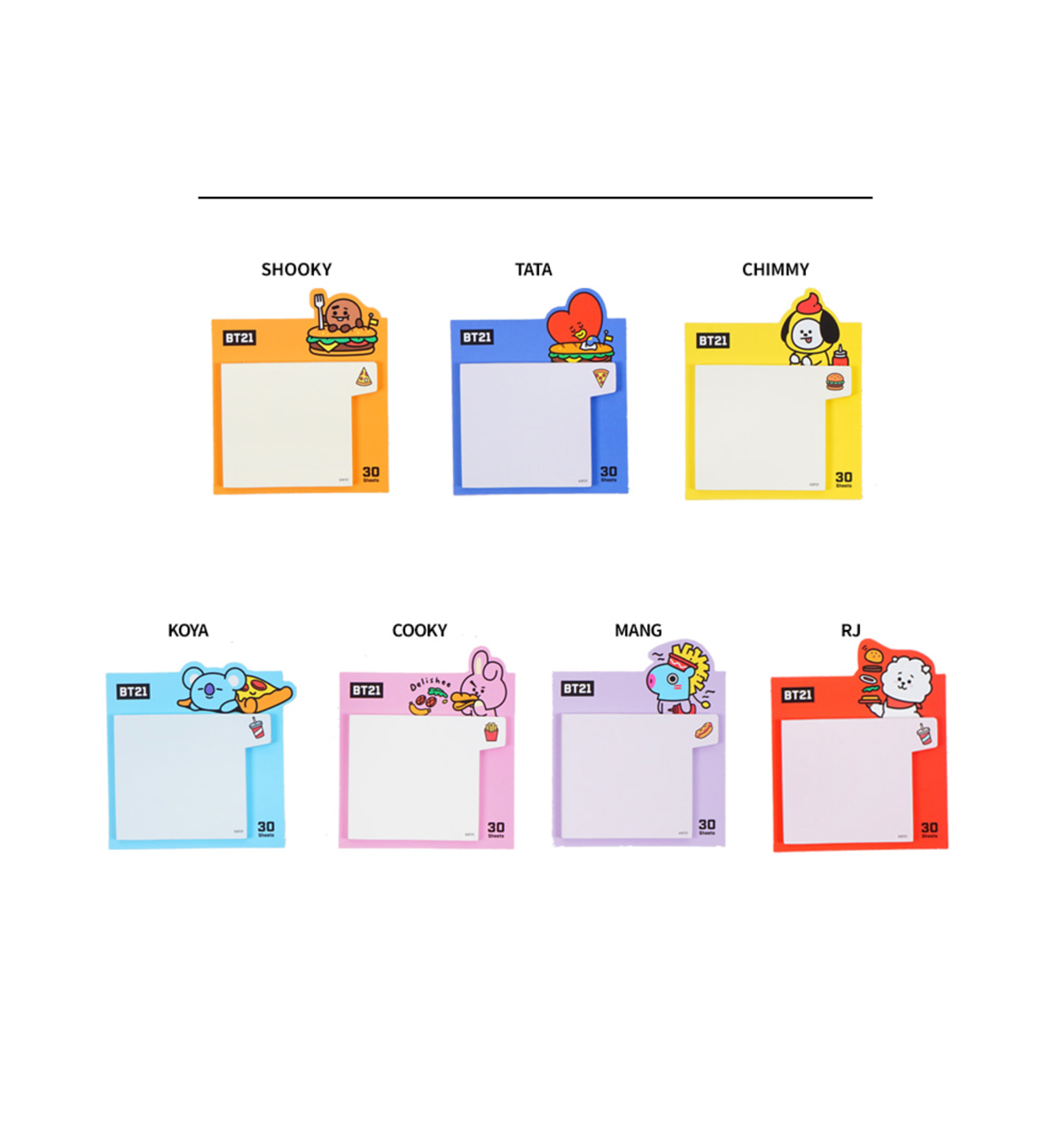 BT21 Sticky Note