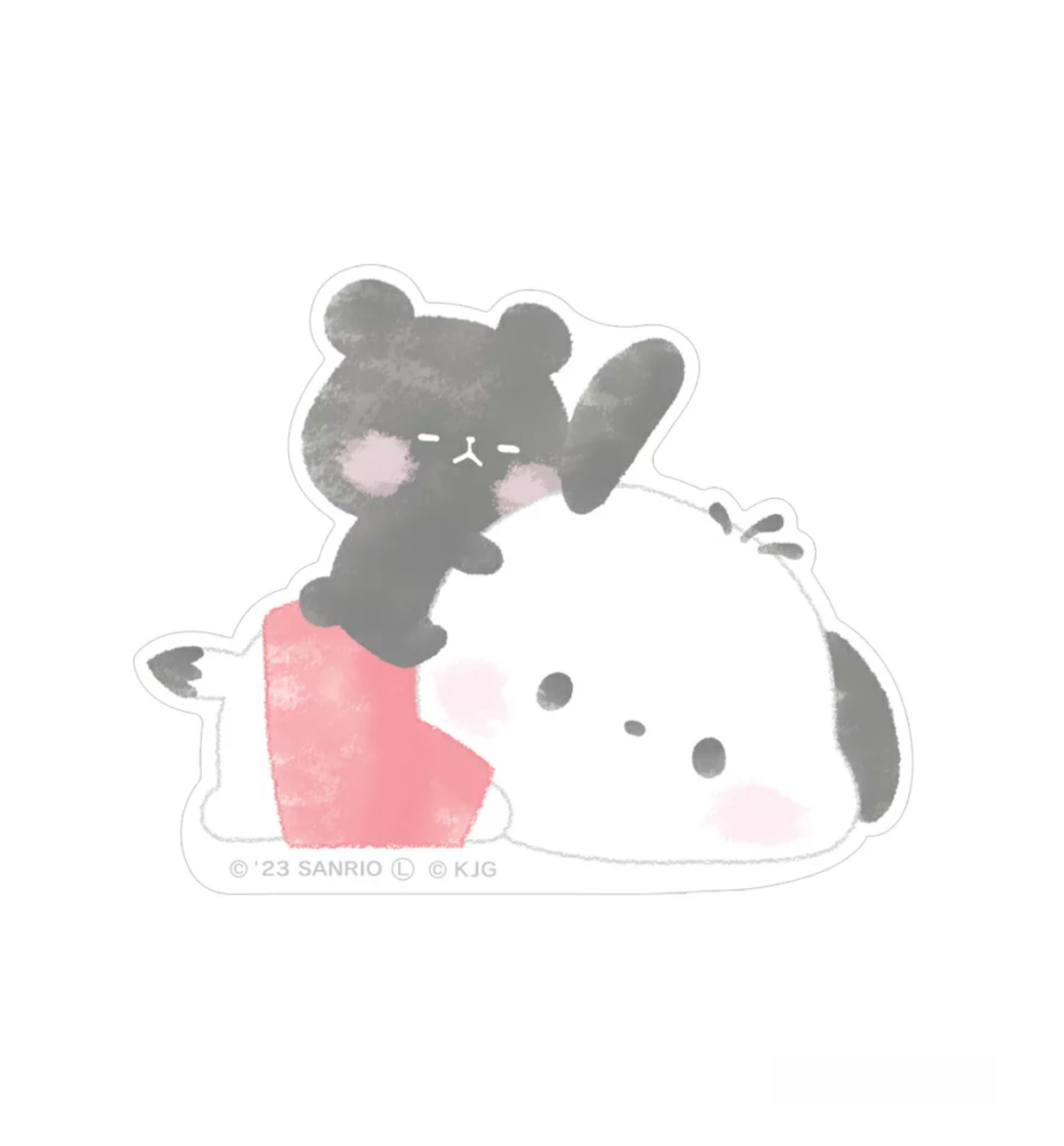 Sanrio Mochi Mochi Vinyl Sticker [Pochacco]