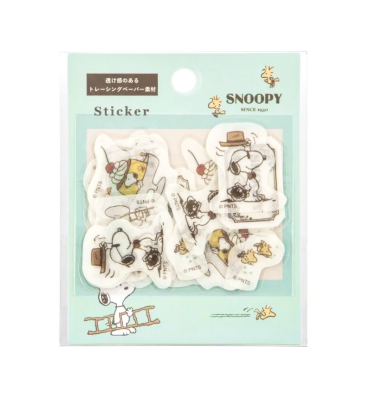 Peanuts Snoopy Cafe Series Sticker [Soda & Cream]