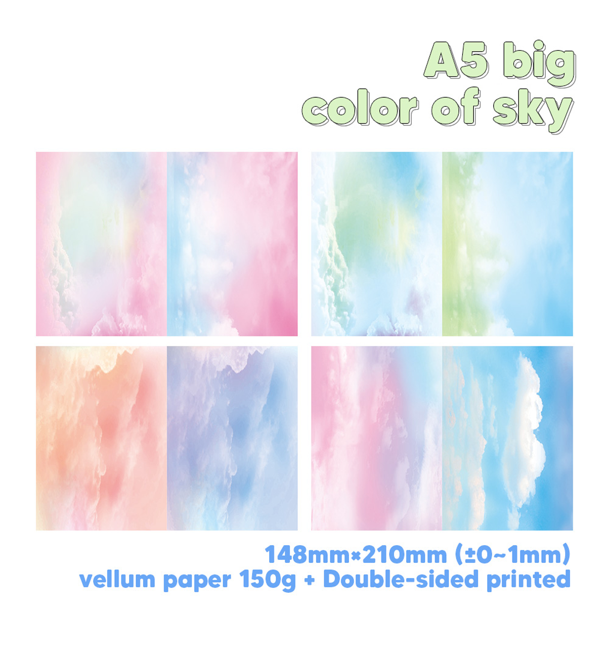 A5 Color Of Sky Paper Refill