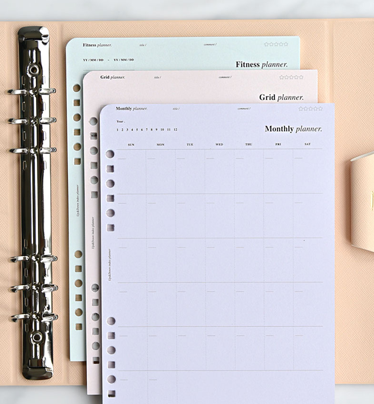 A5 Up & Down Index Paper Refill [24 Layouts]