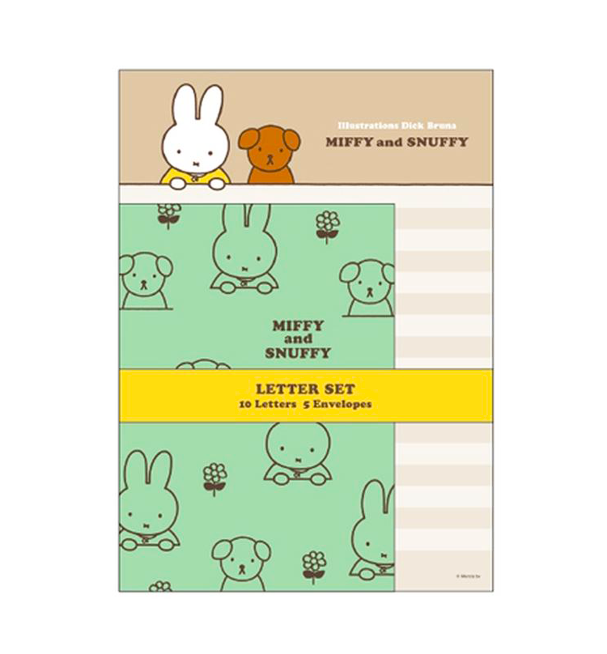 Miffy & Snuffy Letter Set [Beige]