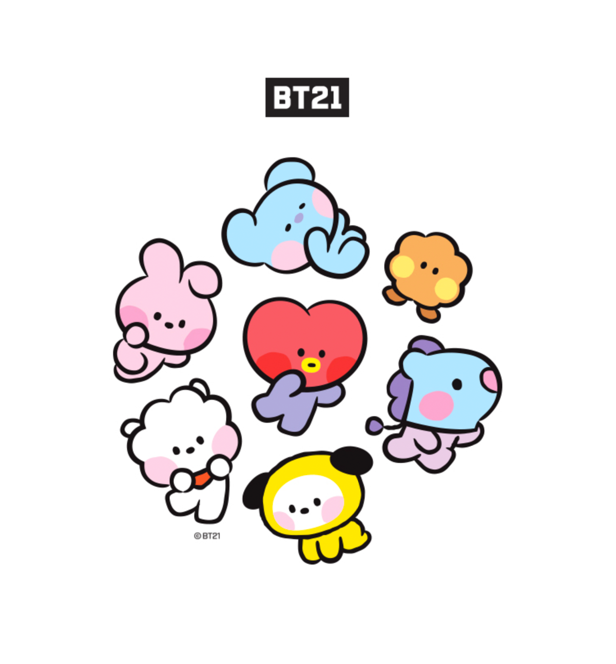 BT21 Minini Pattern Eco Bag