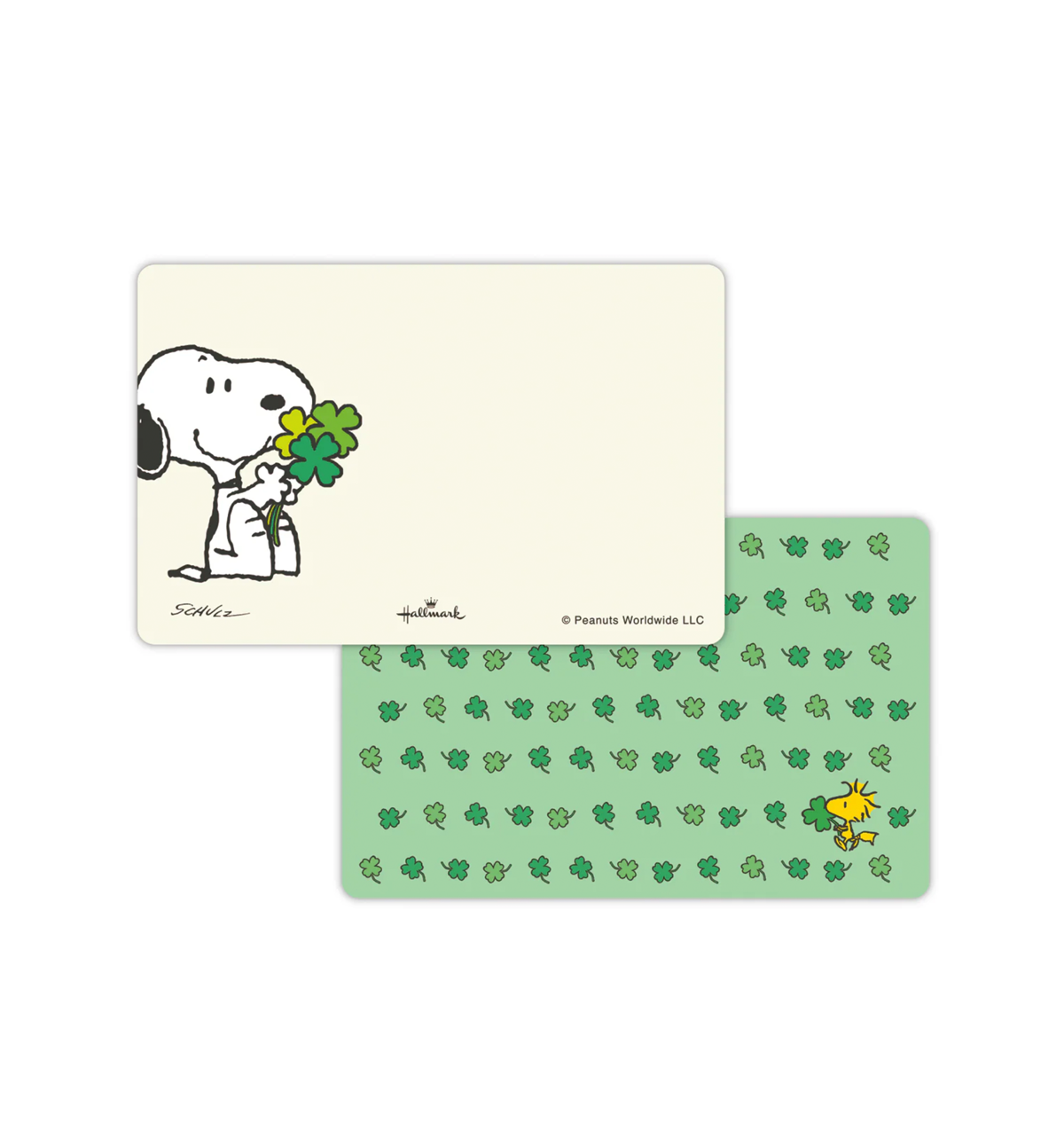 [JAPAN] Peanuts Snoopy Double Sided Four Leaf Clover [Mini Message Car