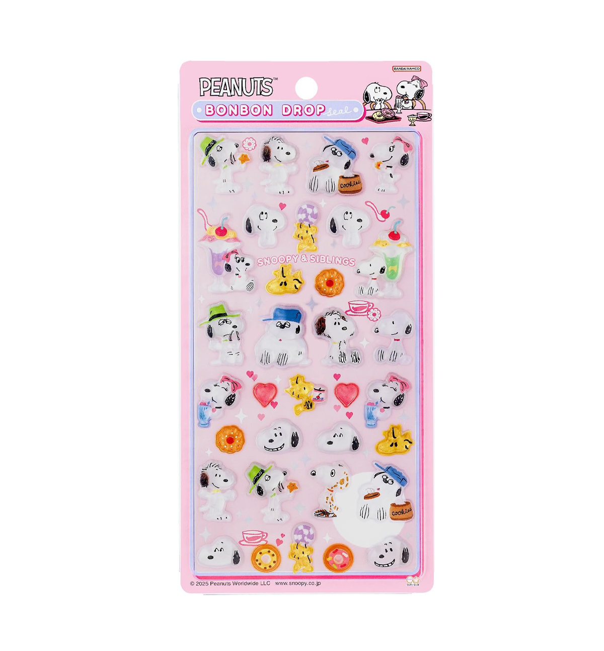 [JAPAN] Peanuts Snoopy BonBon Drop Seal Sticker [Snoopy & Sickling]