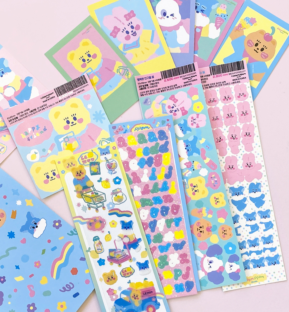Color Pop Paper File & Sticker Pack [11 Items]