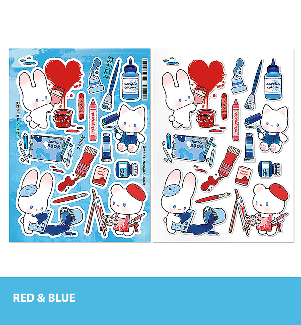 Red & Blue Seal Sticker