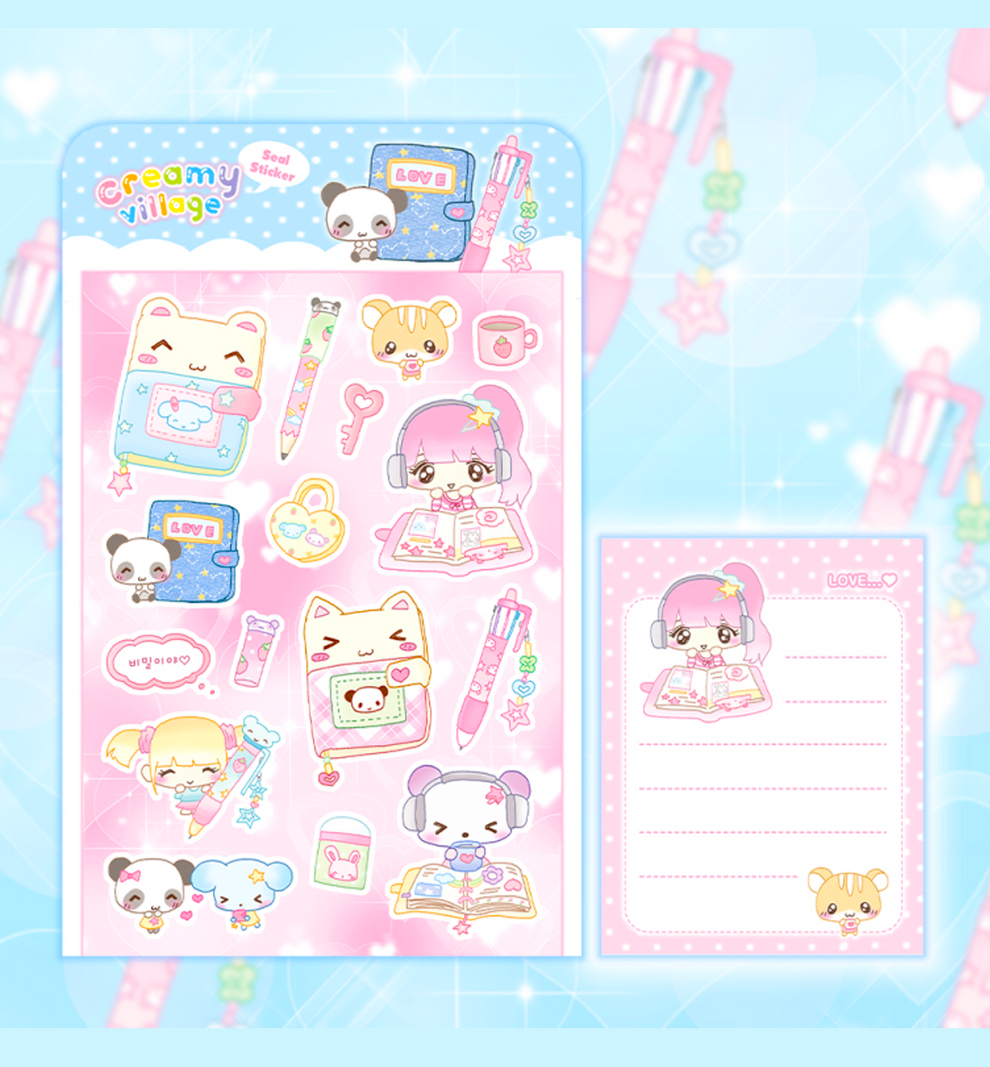 Secret Exchange Diary Seal Sticker