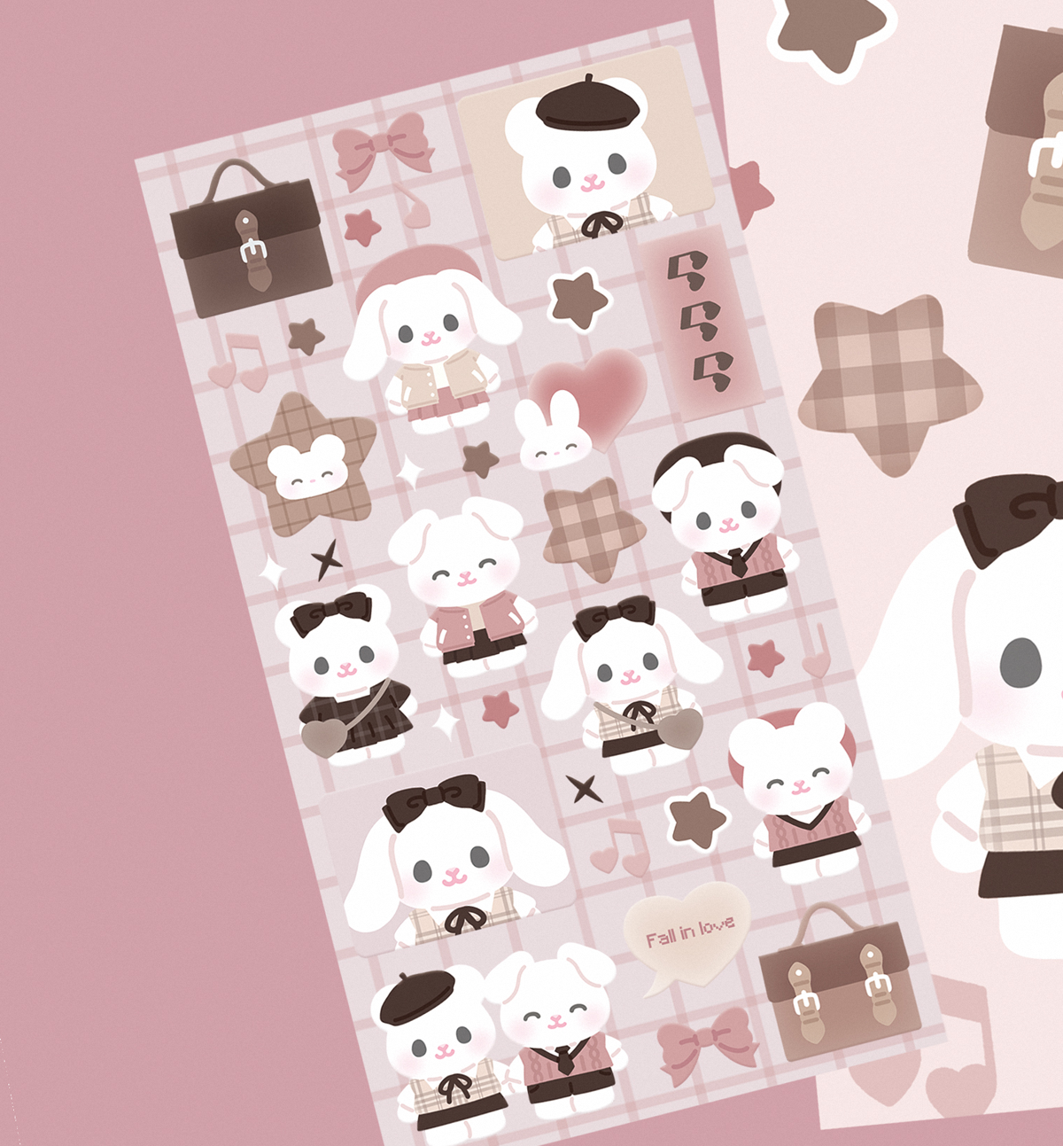 Preppy Look Babies Seal Sticker