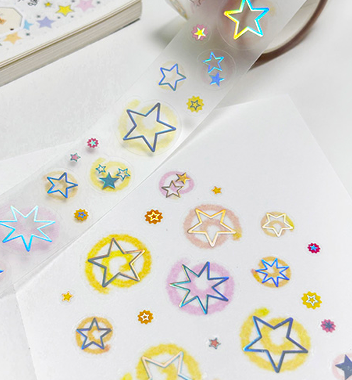 Star Sherbet Kiss Cut Washi Tape