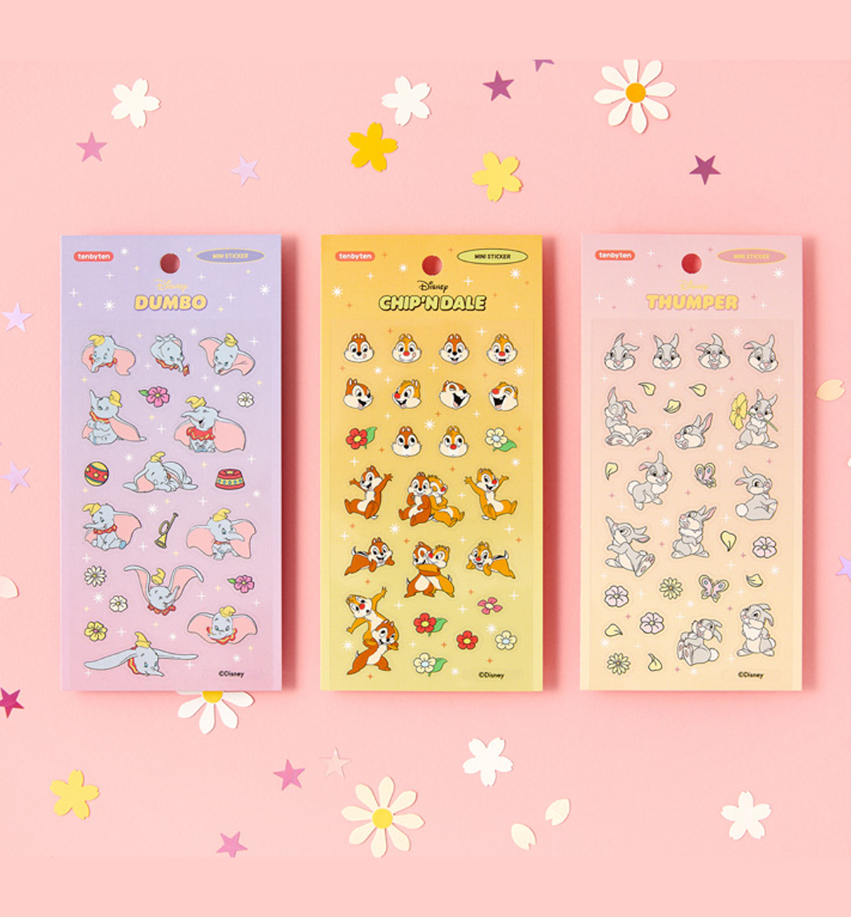 Disney Mini Sticker [Dumbo, Chip'NDale & Thumper]